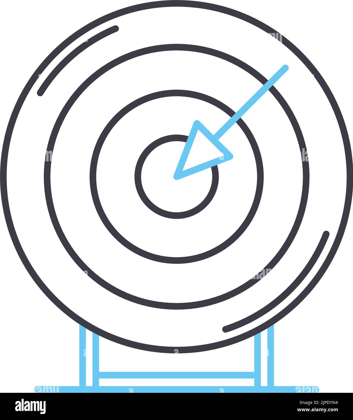 goal line icon, outline symbol, vector illustration, concept sign Stock ... goal line icon, outline symbol, vector illustration, concept sign Stock ...