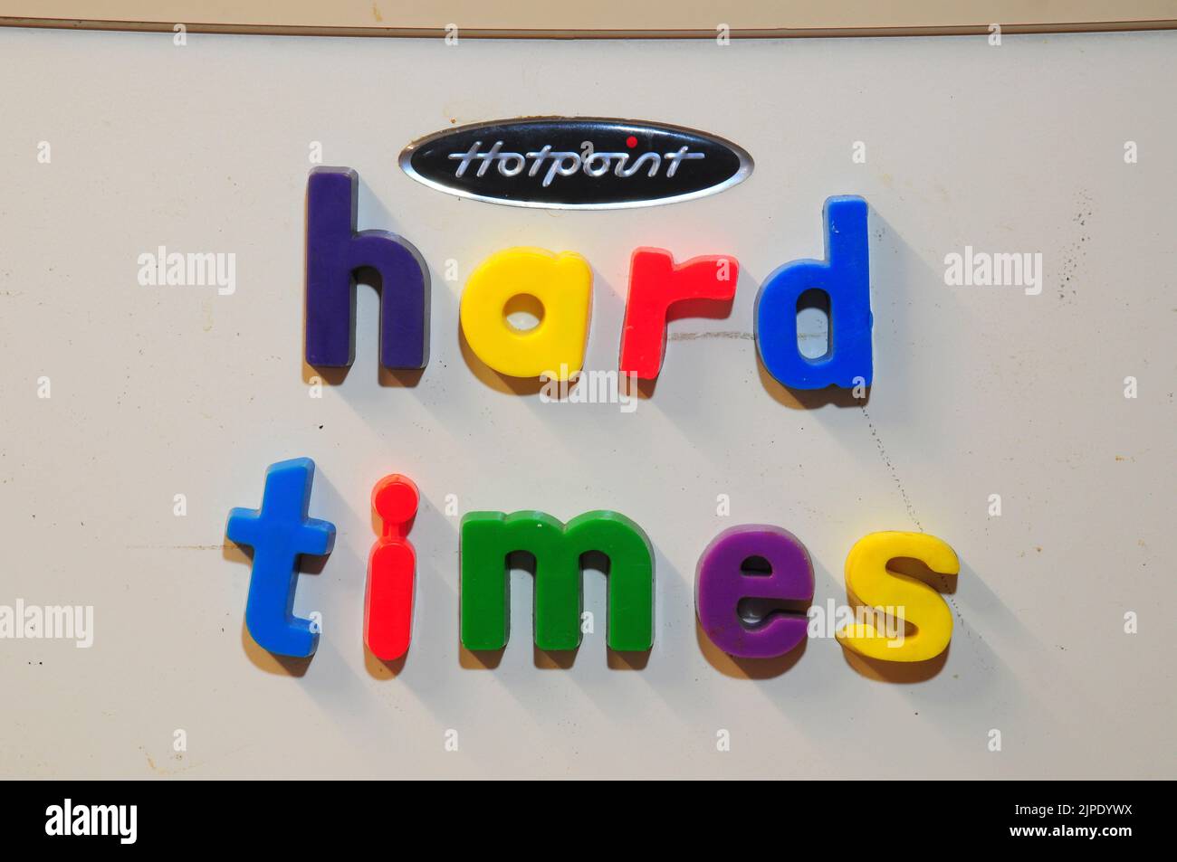 Plastic magnetic letters hi-res stock photography and images - Alamy