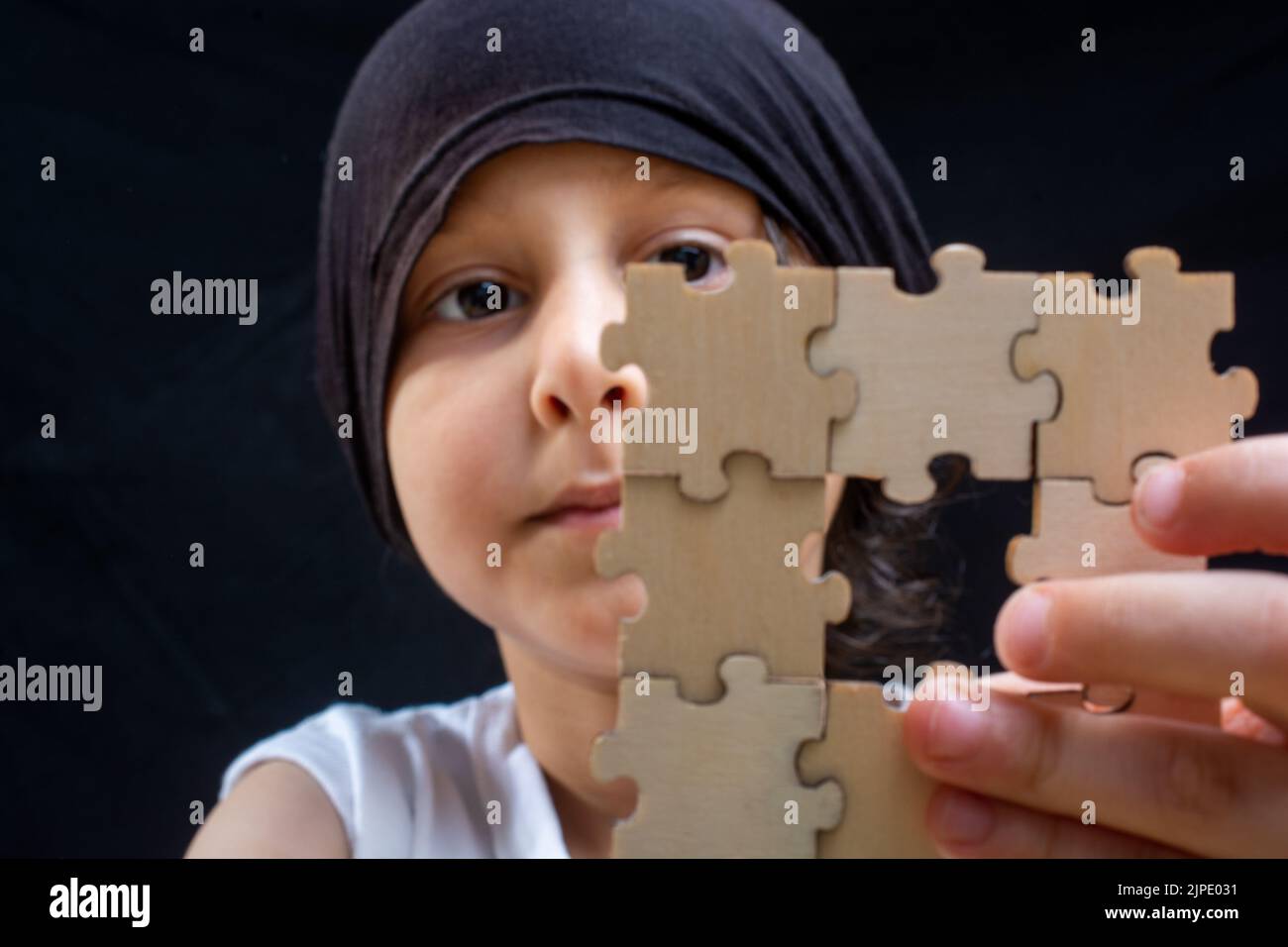 jigsaw puzzle game piece as concept of creative, logical thinking Stock ...