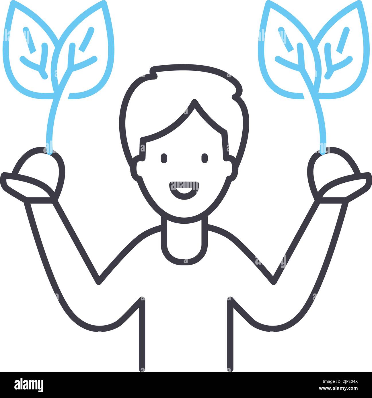self actualization line icon, outline symbol, vector illustration ... self actualization line icon, outline symbol, vector illustration ...