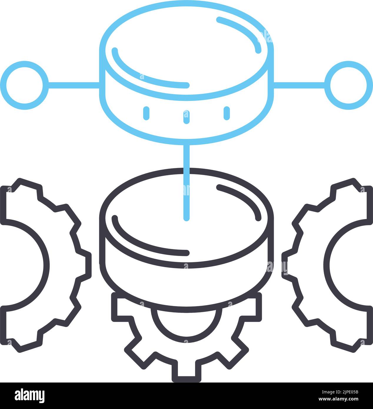 Check calendar icon outline Cut Out Stock Images & Pictures - Alamy