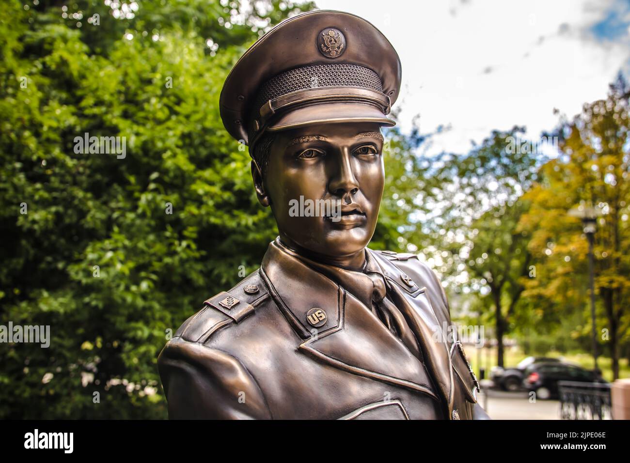 statue, bad nauheim, elvis presley, statues Stock Photo - Alamy