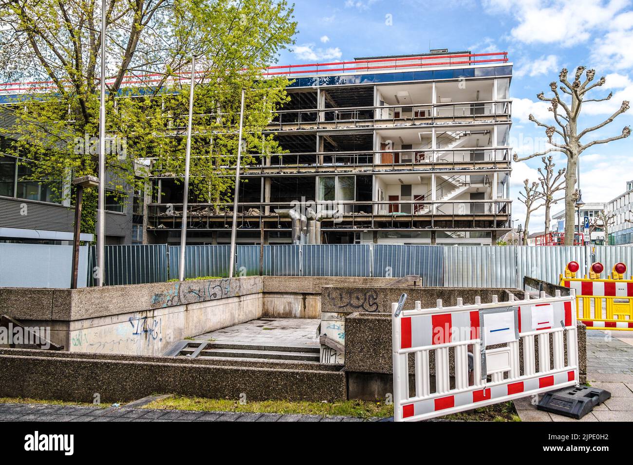 Demolition fence hi-res stock photography and images - Alamy