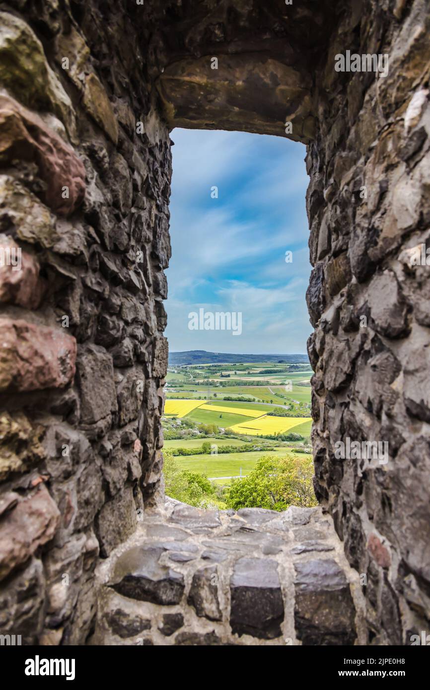 window, view, fields, windows, views, field Stock Photo - Alamy