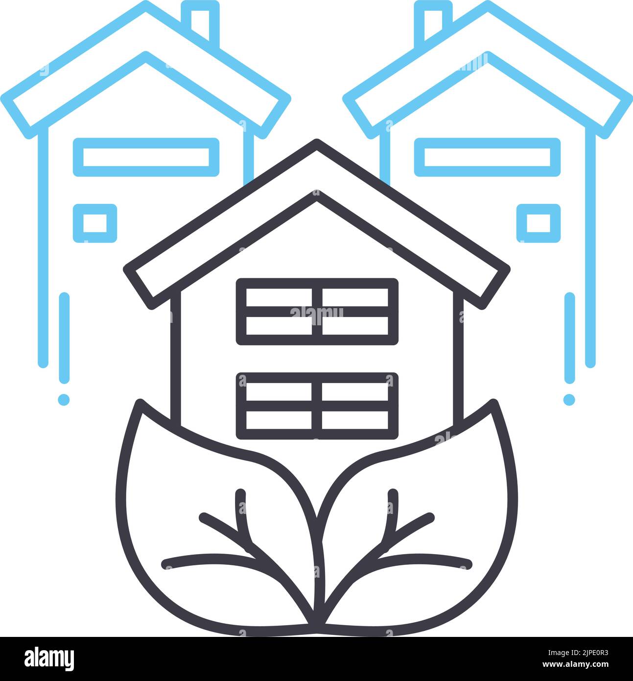 low speed line icon, outline symbol, vector illustration, concept sign ...