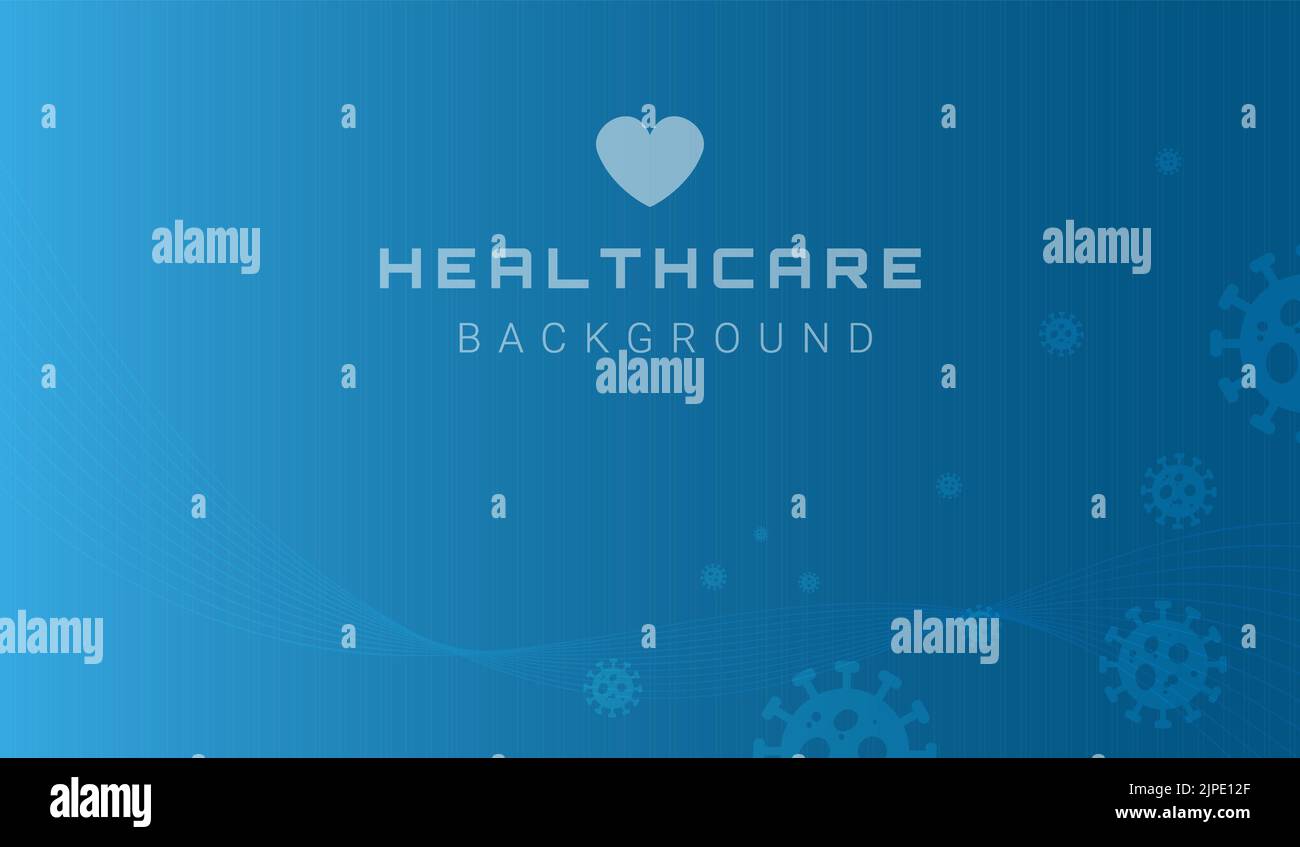Healthcare background inscription and heart sign on an abstract ...