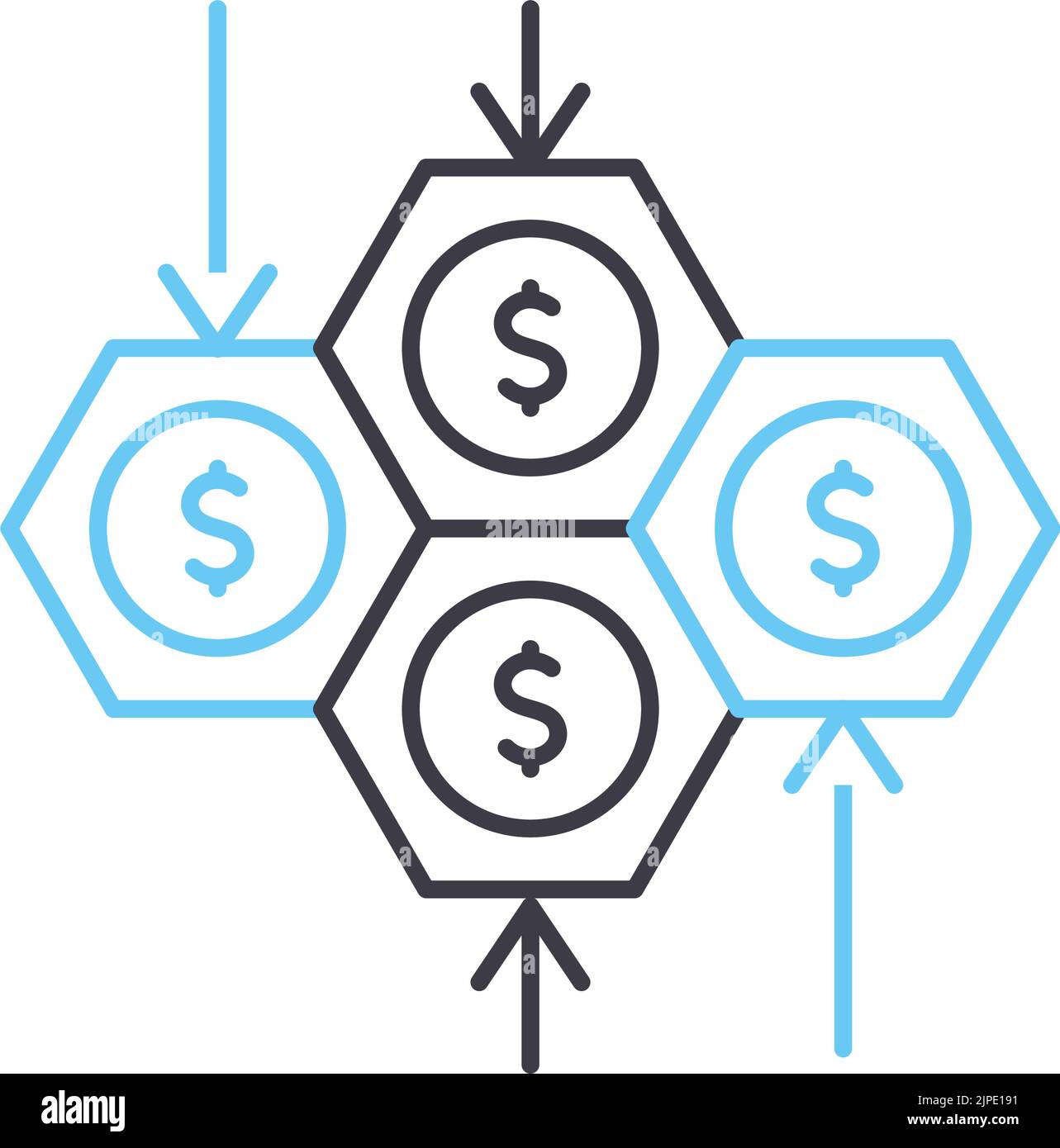 market regulation line icon, outline symbol, vector illustration ...
