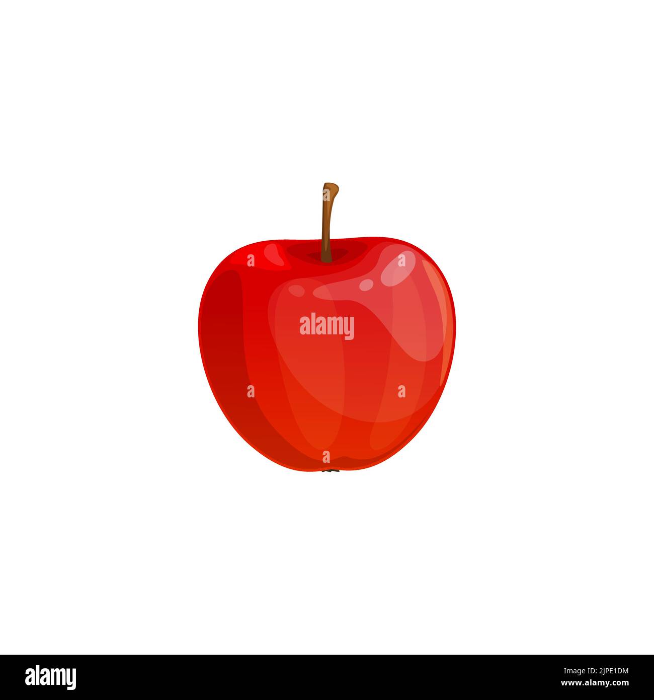 Apple vector icon isolated on white background. Cartoon element for ...