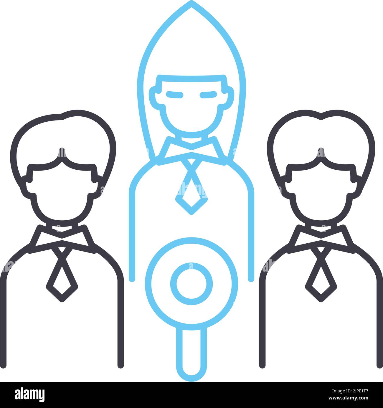 Black flat line vector Stock Vector Images - Alamy