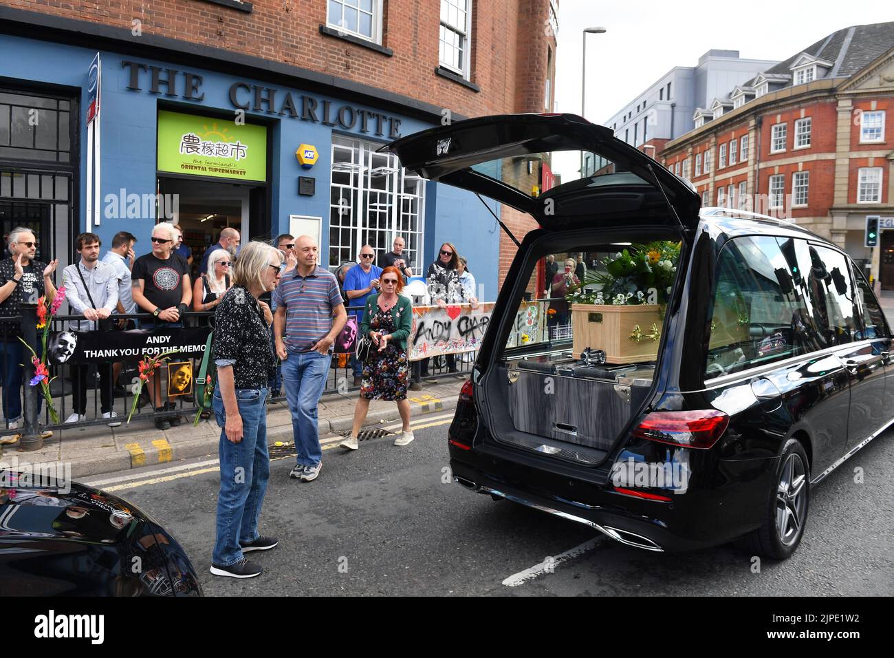 The Funeral procession of former music venue owner Andy Wright passes ...