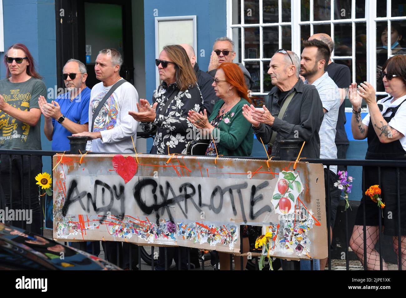The Funeral procession of former music venue owner Andy Wright passes ...