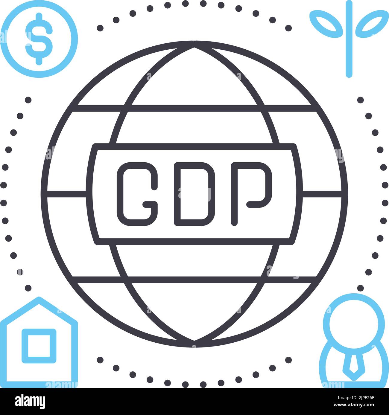 Gross Domestic Product Logo
