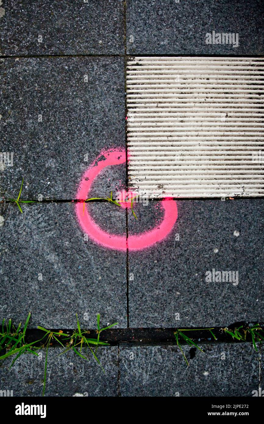 marker, pavement, measure point, markers, pavements, measure points ...