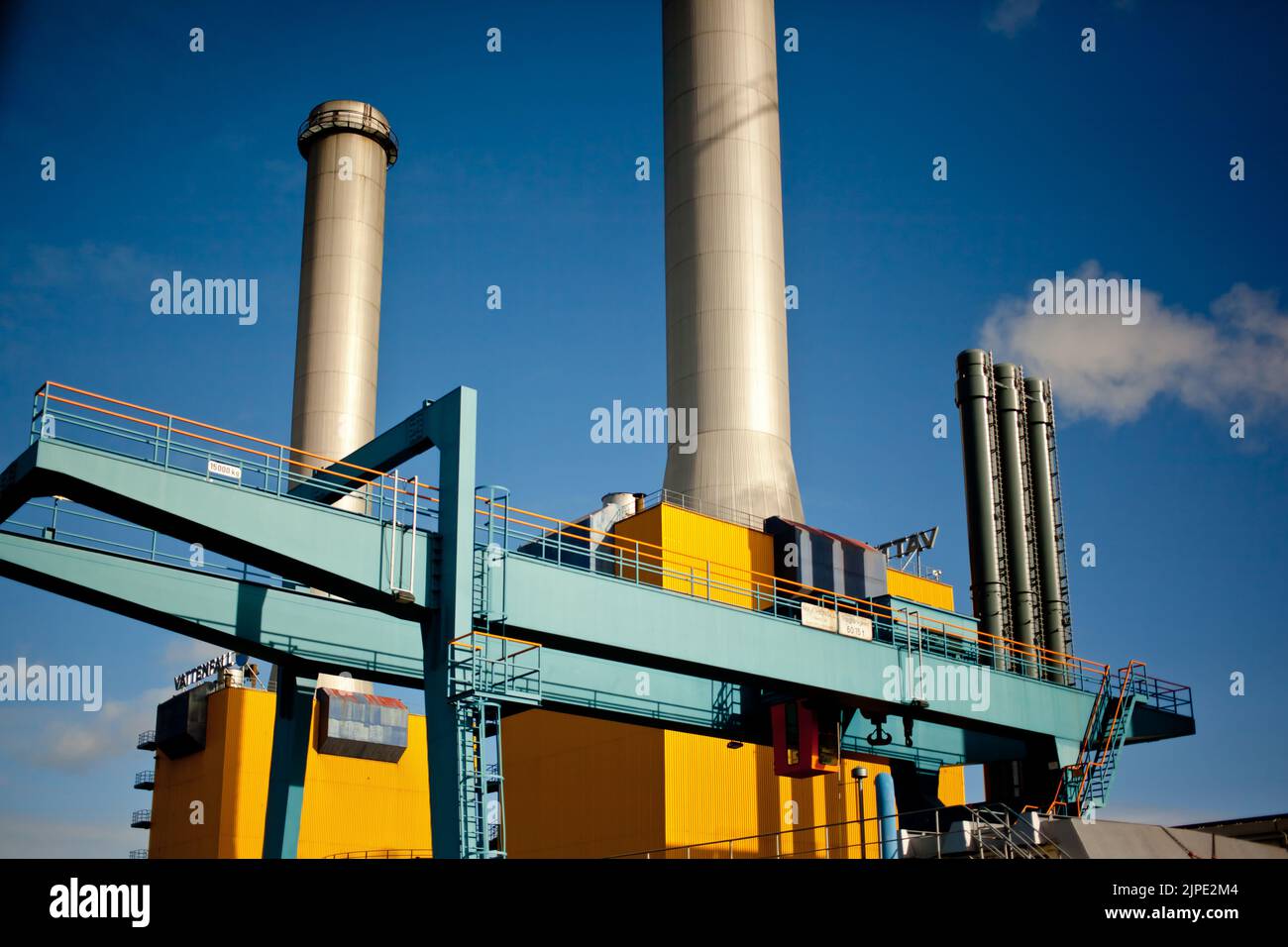 cogeneration plant, kraftwerk charlottenburg, cogeneration plants Stock ...