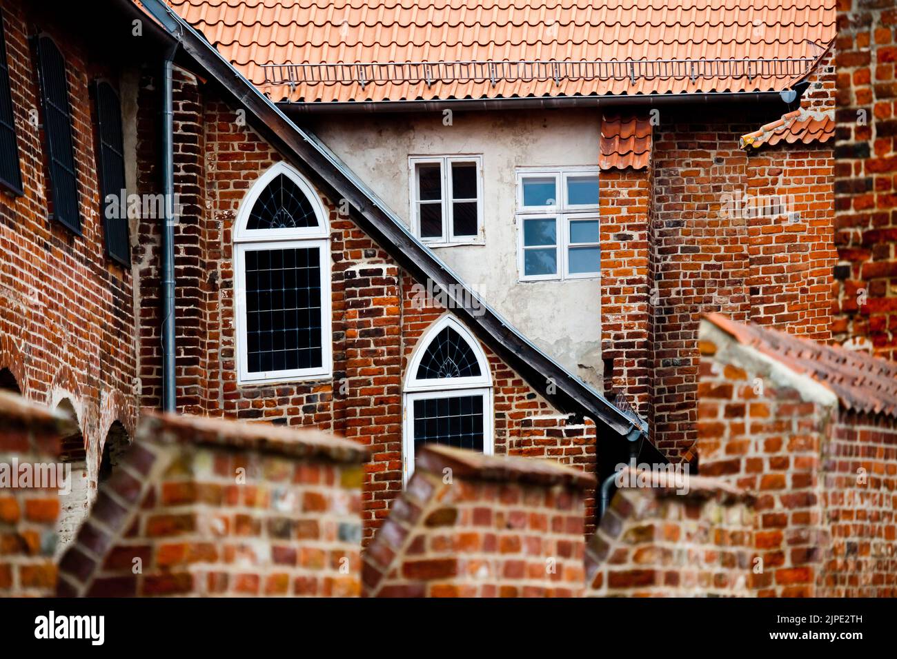ancient, old town, brick building, ancients, old towns, buildings Stock ...