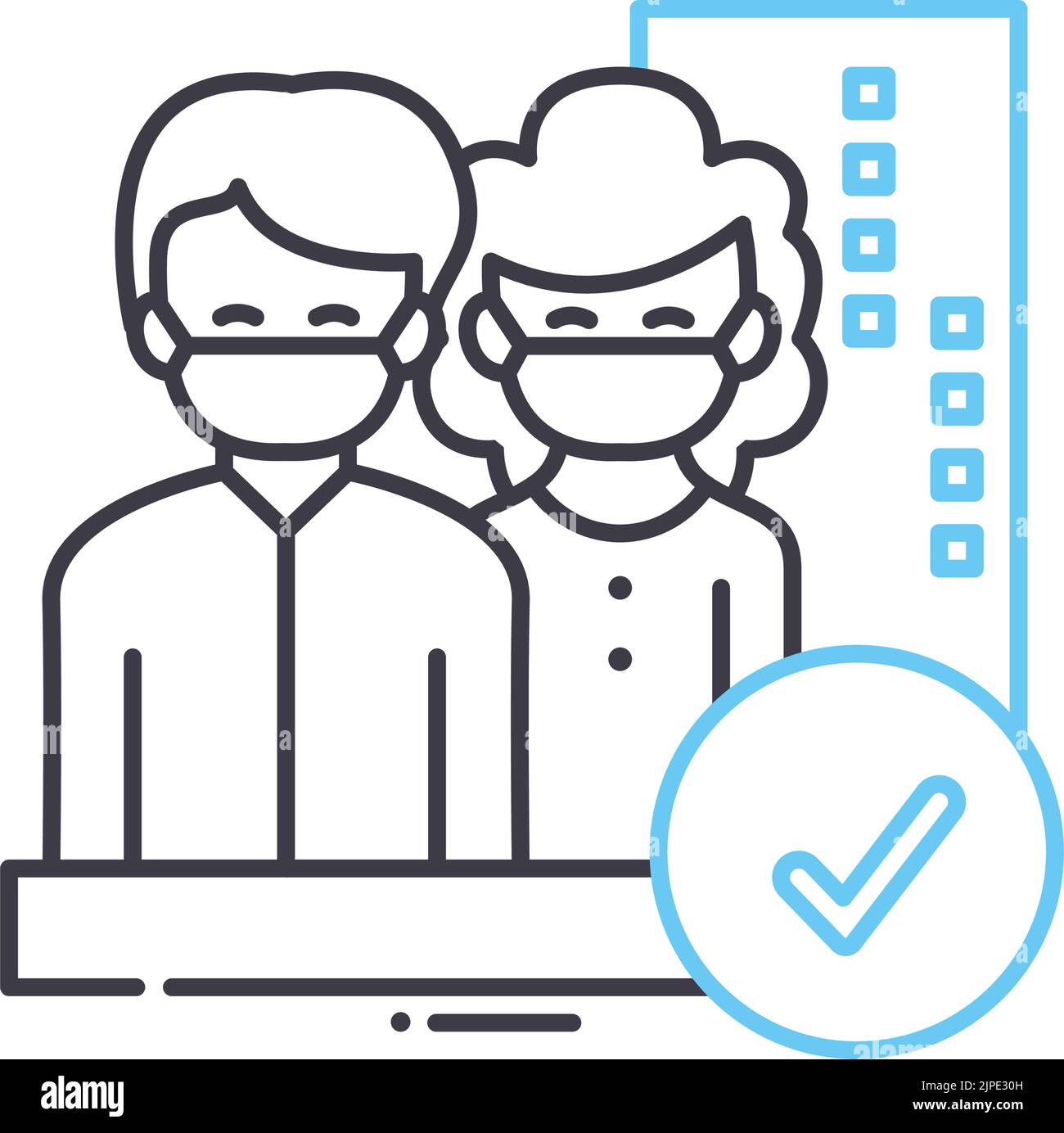 new normal line icon, outline symbol, vector illustration, concept sign ...