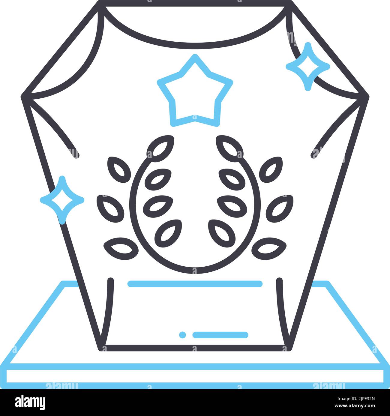 prize line icon, outline symbol, vector illustration, concept sign ...