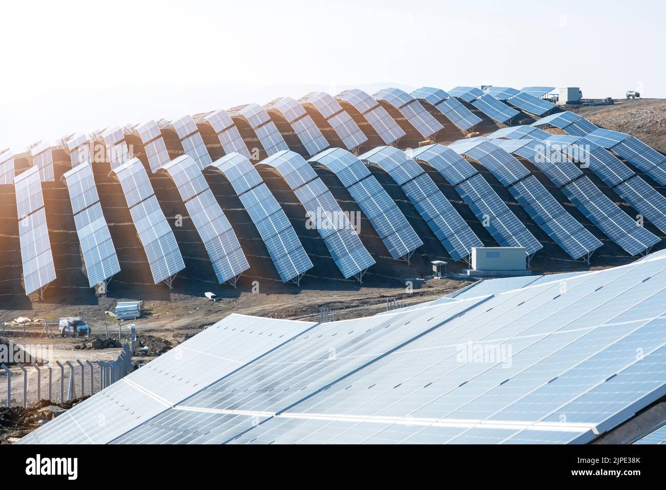 Technician in solar plant hi-res stock photography and images - Alamy