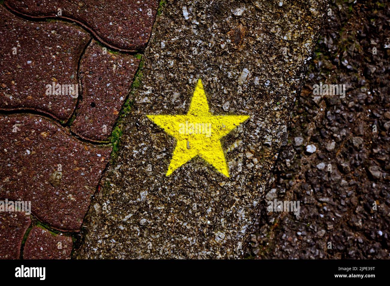 asphalt, star, asphalts, stars Stock Photo - Alamy