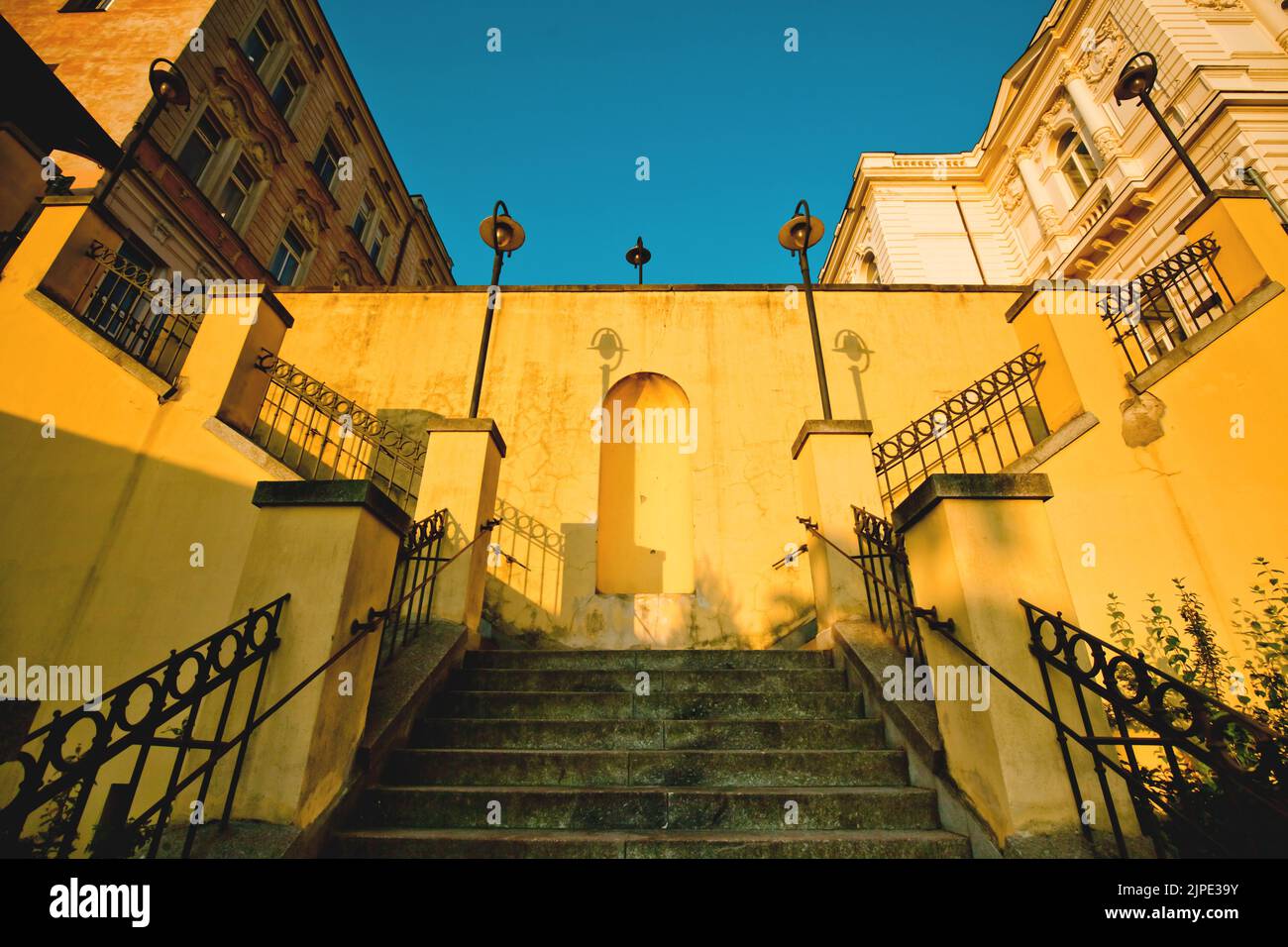 old town, stairs, tabor, tábor, old towns, staircase Stock Photo - Alamy