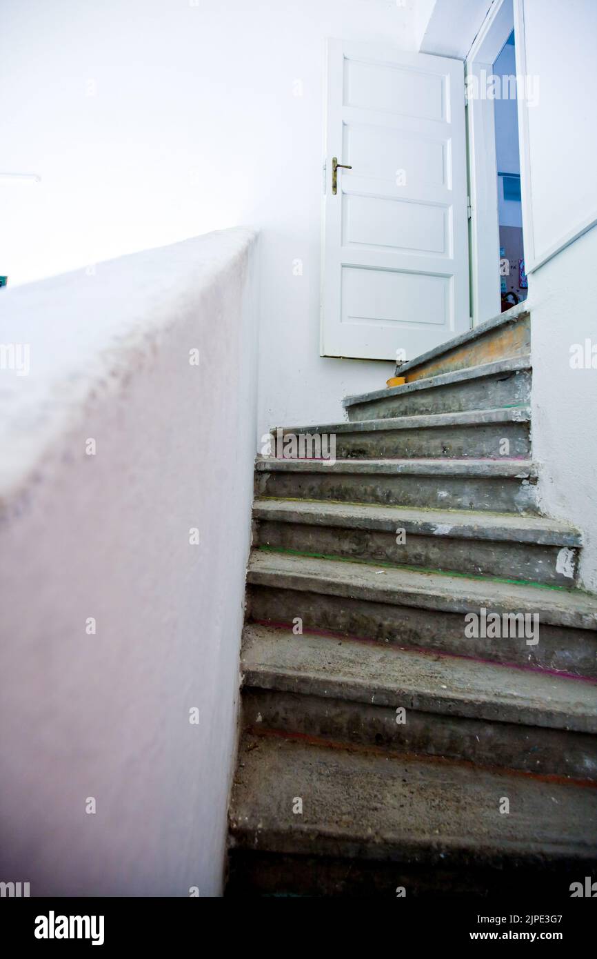 basement stairs, door, doors Stock Photo - Alamy