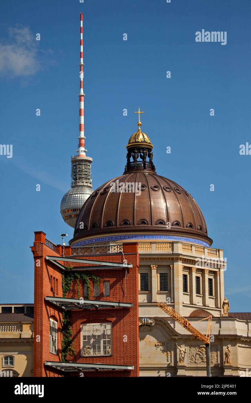 berlin, television tower, city center, humboldt forum, television ...