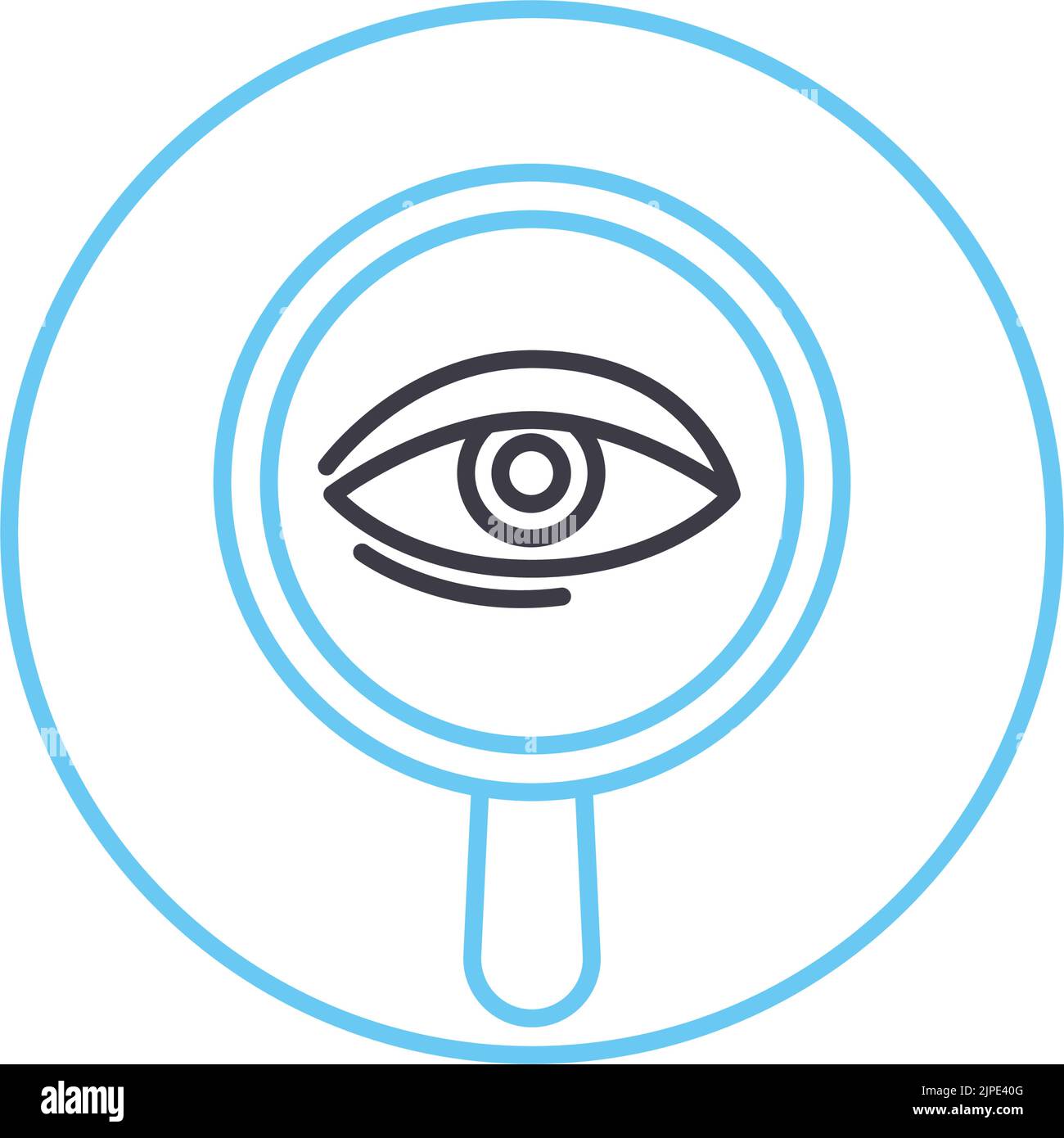 global research line icon, outline symbol, vector illustration, concept ...