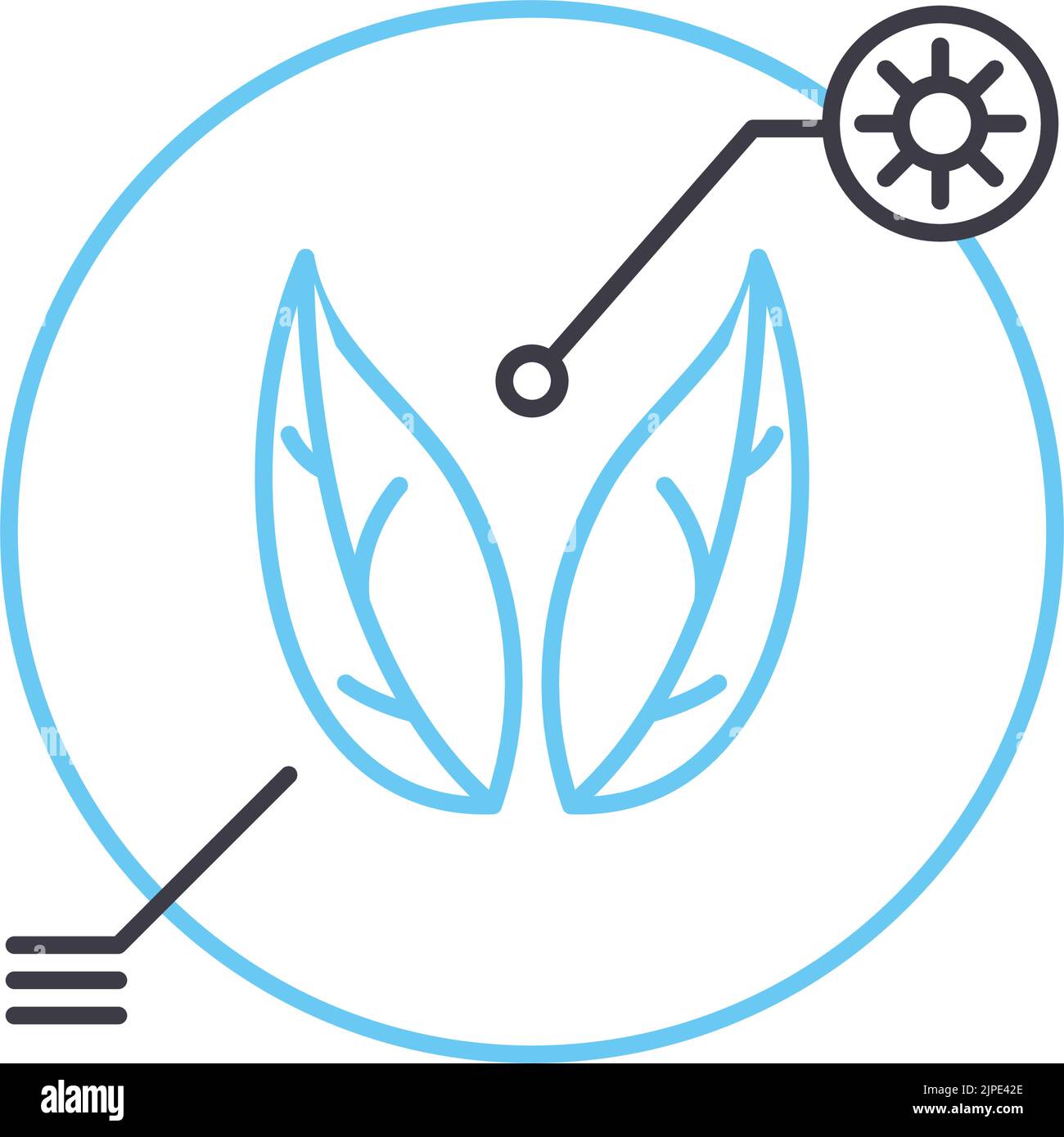 future food line icon, outline symbol, vector illustration, concept ...