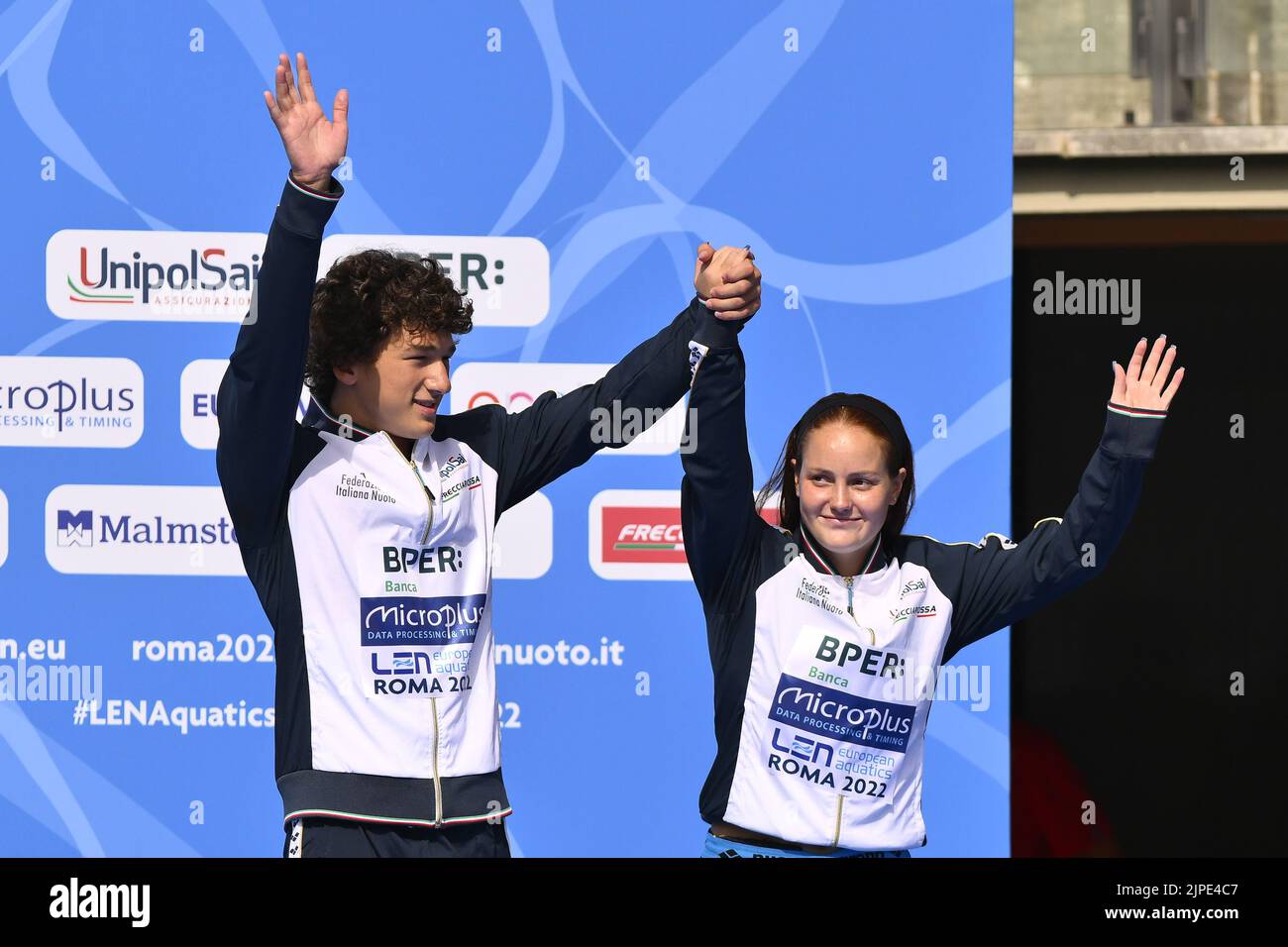 Rome, Italy. 17th Aug, 2022. PELLACANI Chiara and SANTORO Matteo (ITA ...