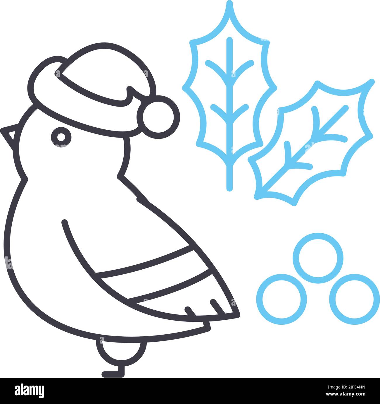 Line drawing robin Cut Out Stock Images & Pictures - Alamy