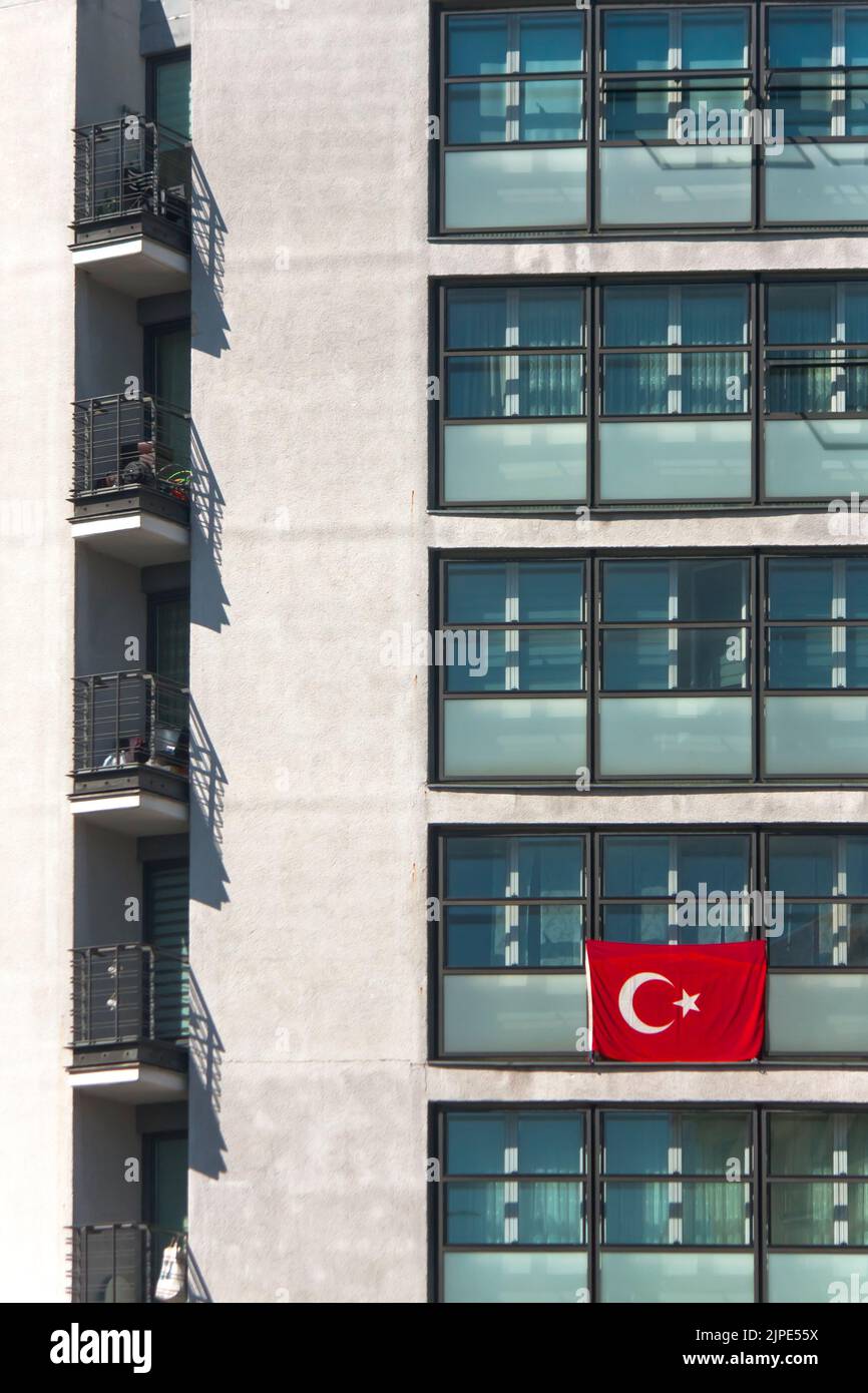 office building, national flag, turkey, office buildings, service ...