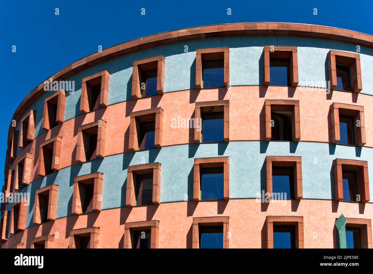 modern, window, round house, moderns, windows, round houses Stock Photo ...