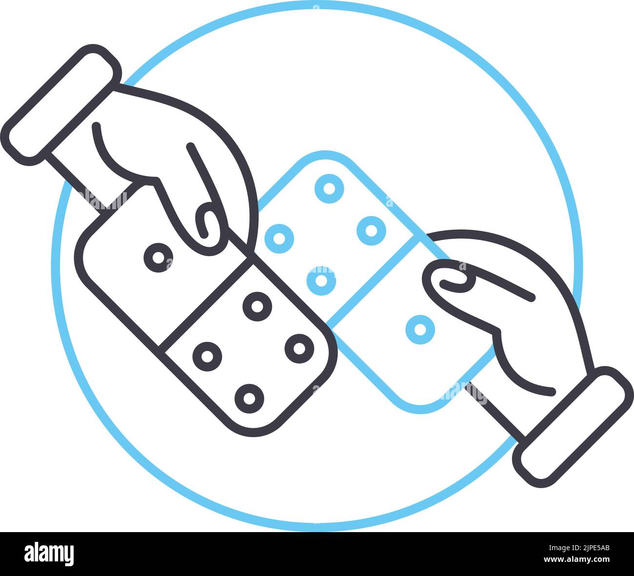 Teamwork collaboration icon linear Cut Out Stock Images & Pictures - Alamy