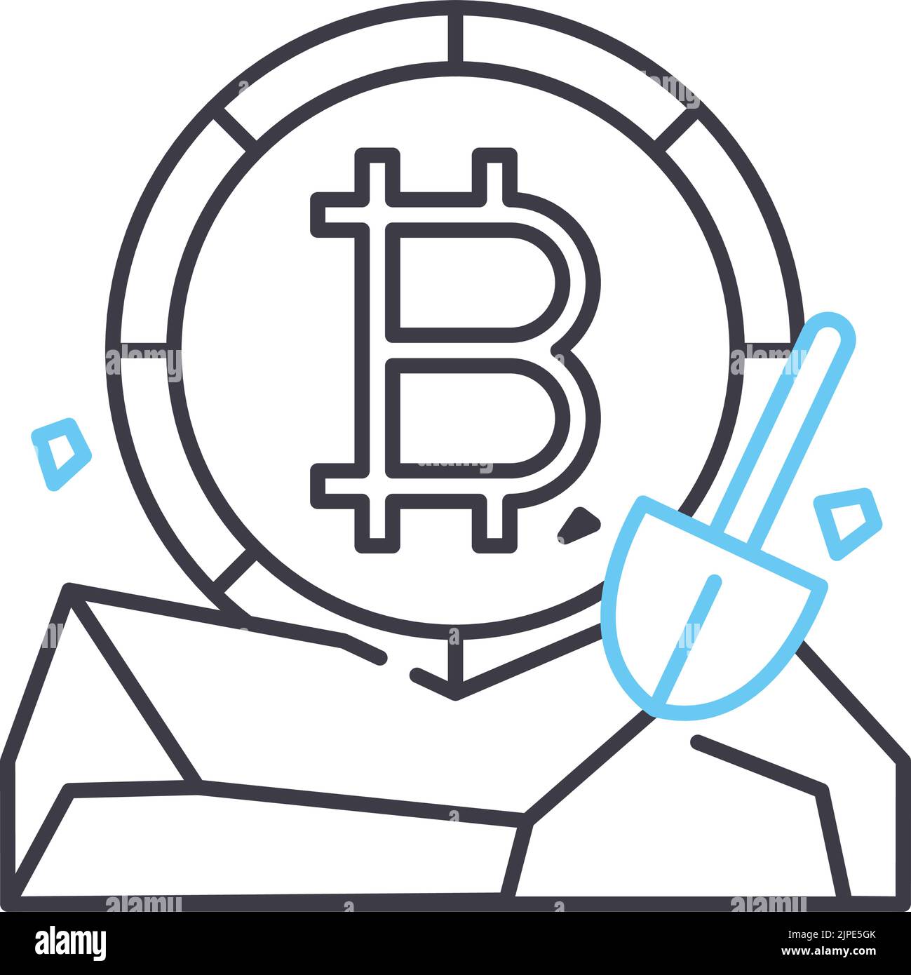 Data mining white linear Stock Vector Images - Alamy