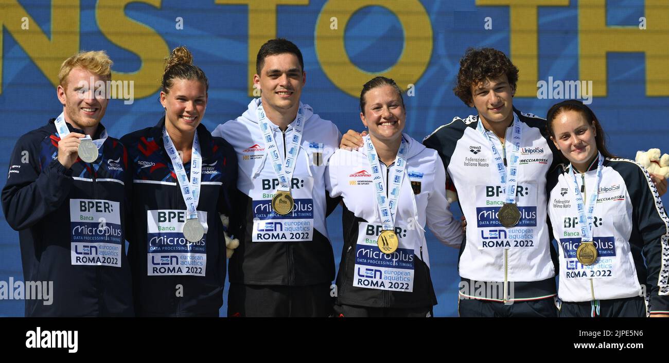 Rome, Italy. 17th Aug, 2022. MASSENBERG Lou and PUNZEL Tina (GER ...