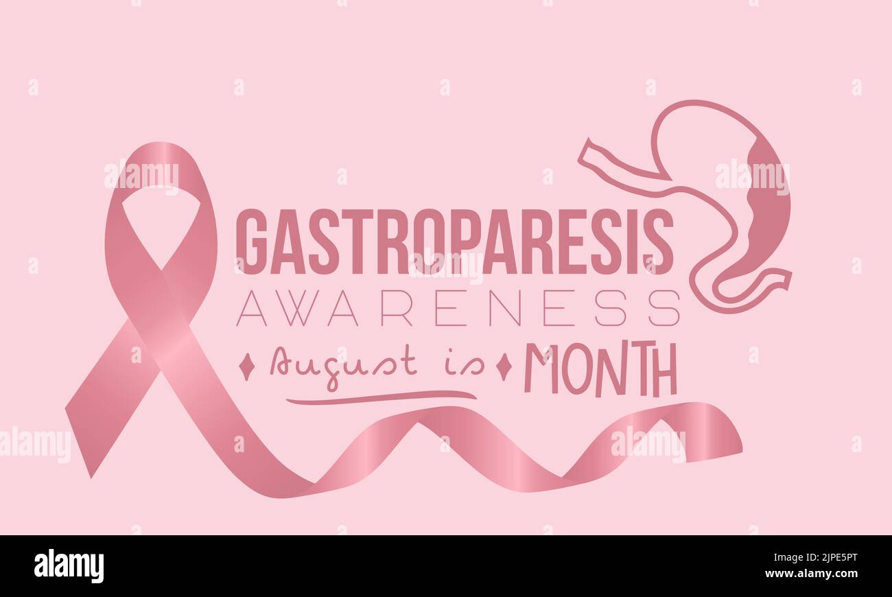 Gastroparesis Awareness Month calligraphic banner design on isolated ...