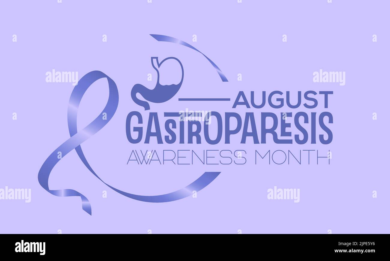 Gastroparesis Awareness Month calligraphic banner design on isolated ...
