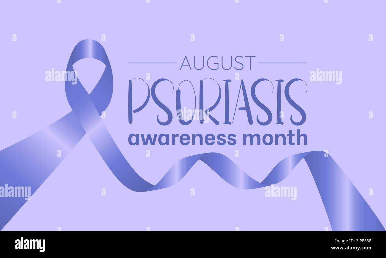 Psoriasis awareness month calligraphic banner design on isolated ...