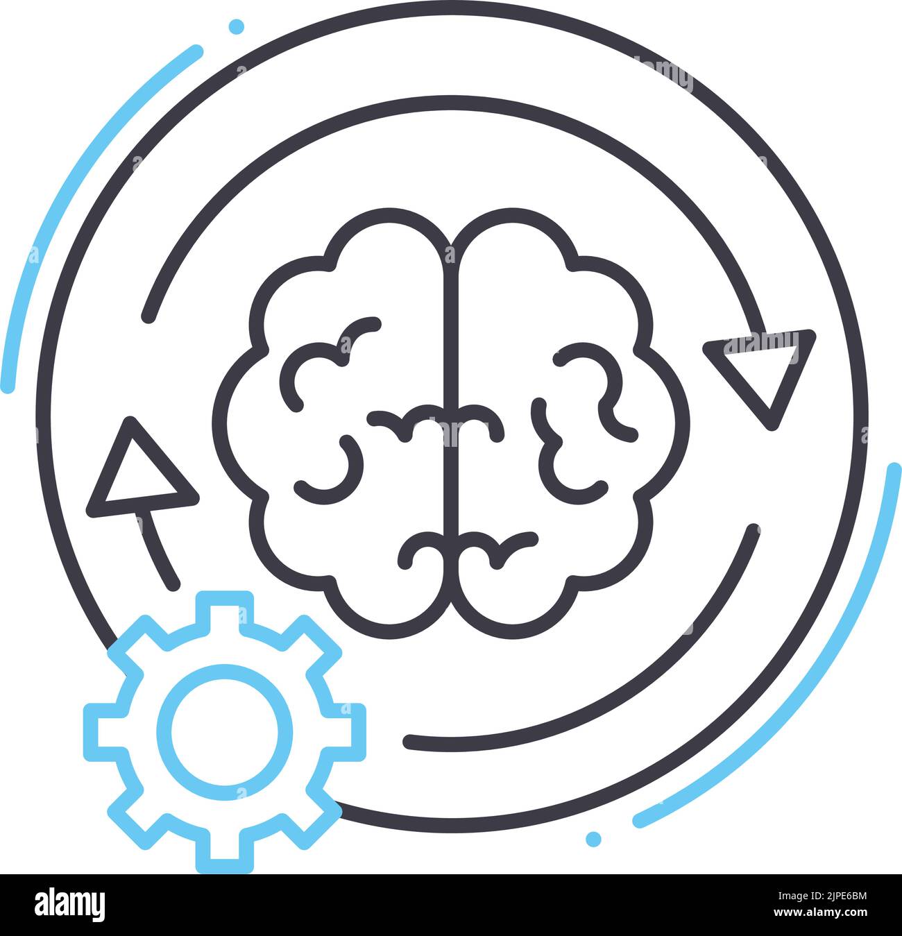 Problem Solving Line Icon Outline Symbol Vector Illustration Concept