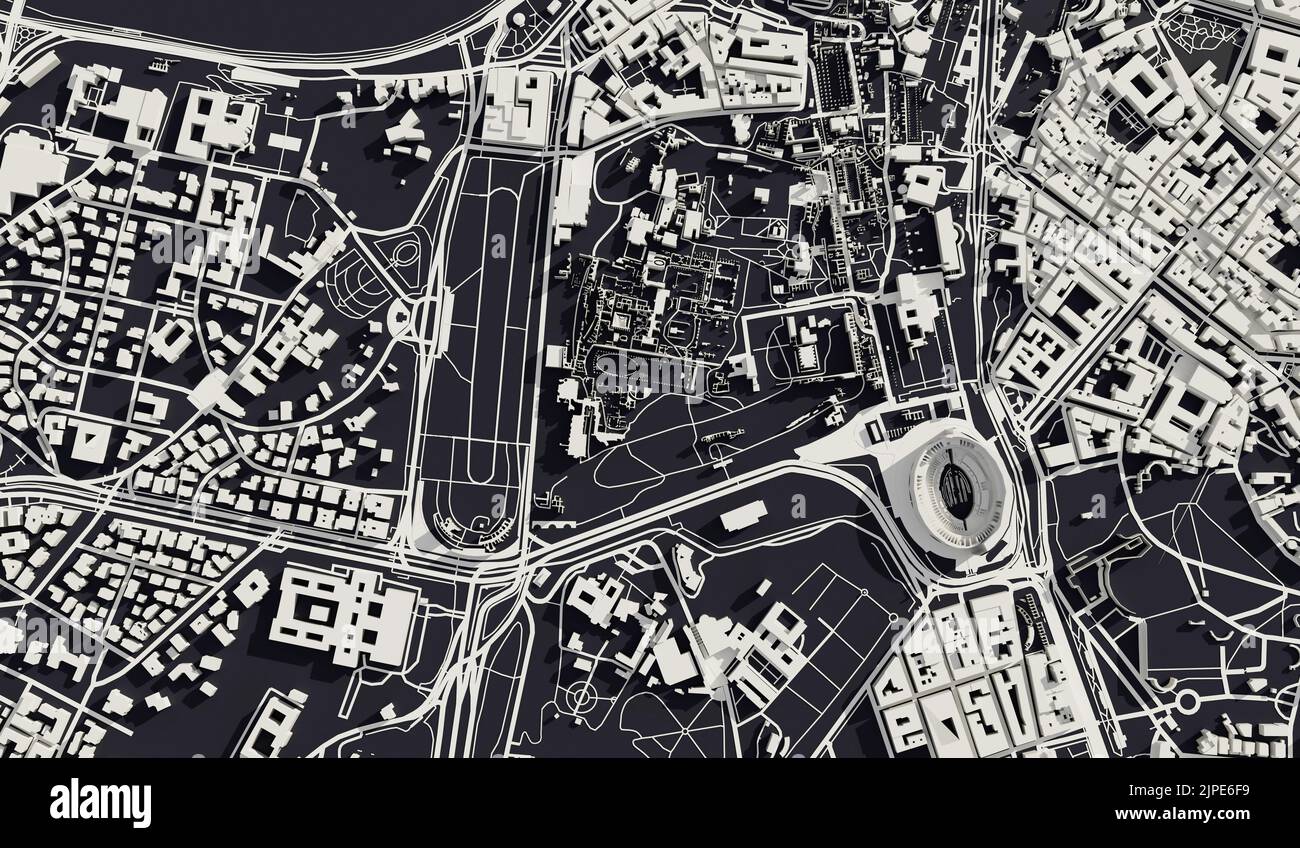 Modern rome map hi-res stock photography and images - Alamy