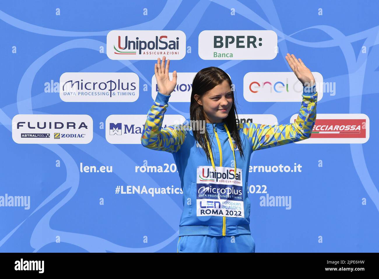 Rome, Italy. 17th Aug, 2022. LYSKUN Sofiia (UKR) during the LEN ...