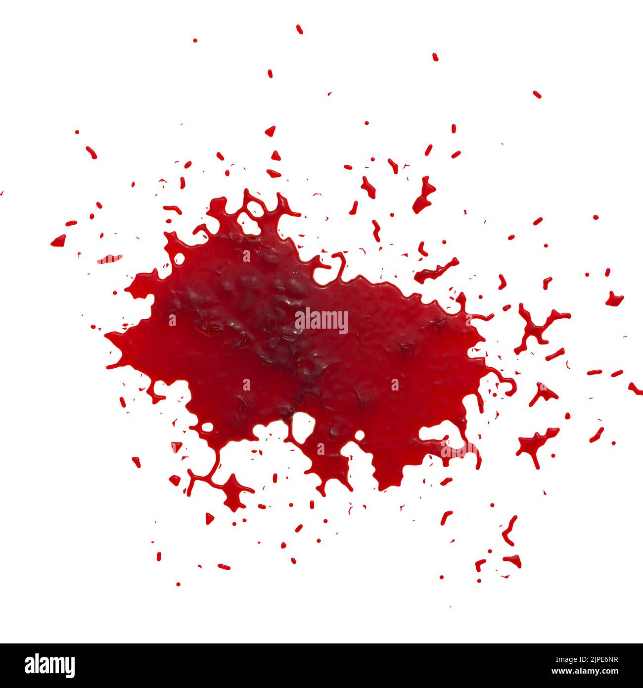 Realistic blood isolated on white background Stock Photo - Alamy