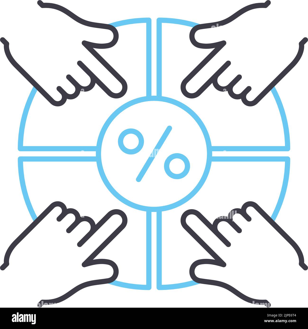 team prices line icon, outline symbol, vector illustration, concept ...