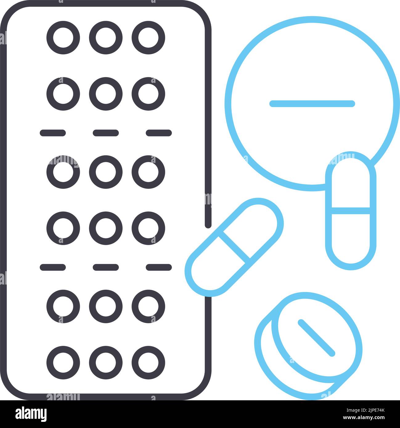 medicine line icon, outline symbol, vector illustration, concept sign ...