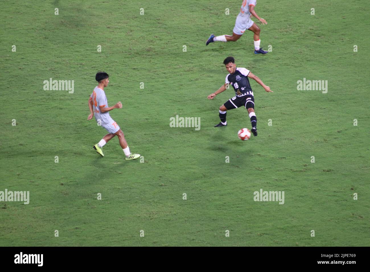 Kolkata, India. 16th Aug, 2022. Mohammedan SC with Black & White jersey ...