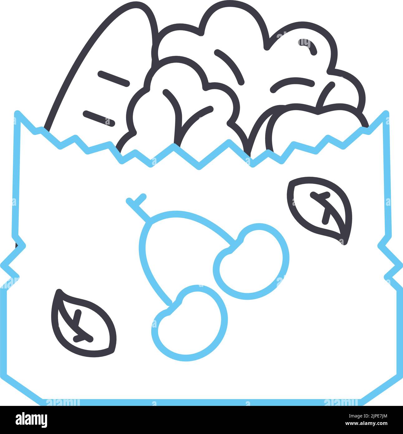 Grocery bag food icons Stock Vector Images - Alamy