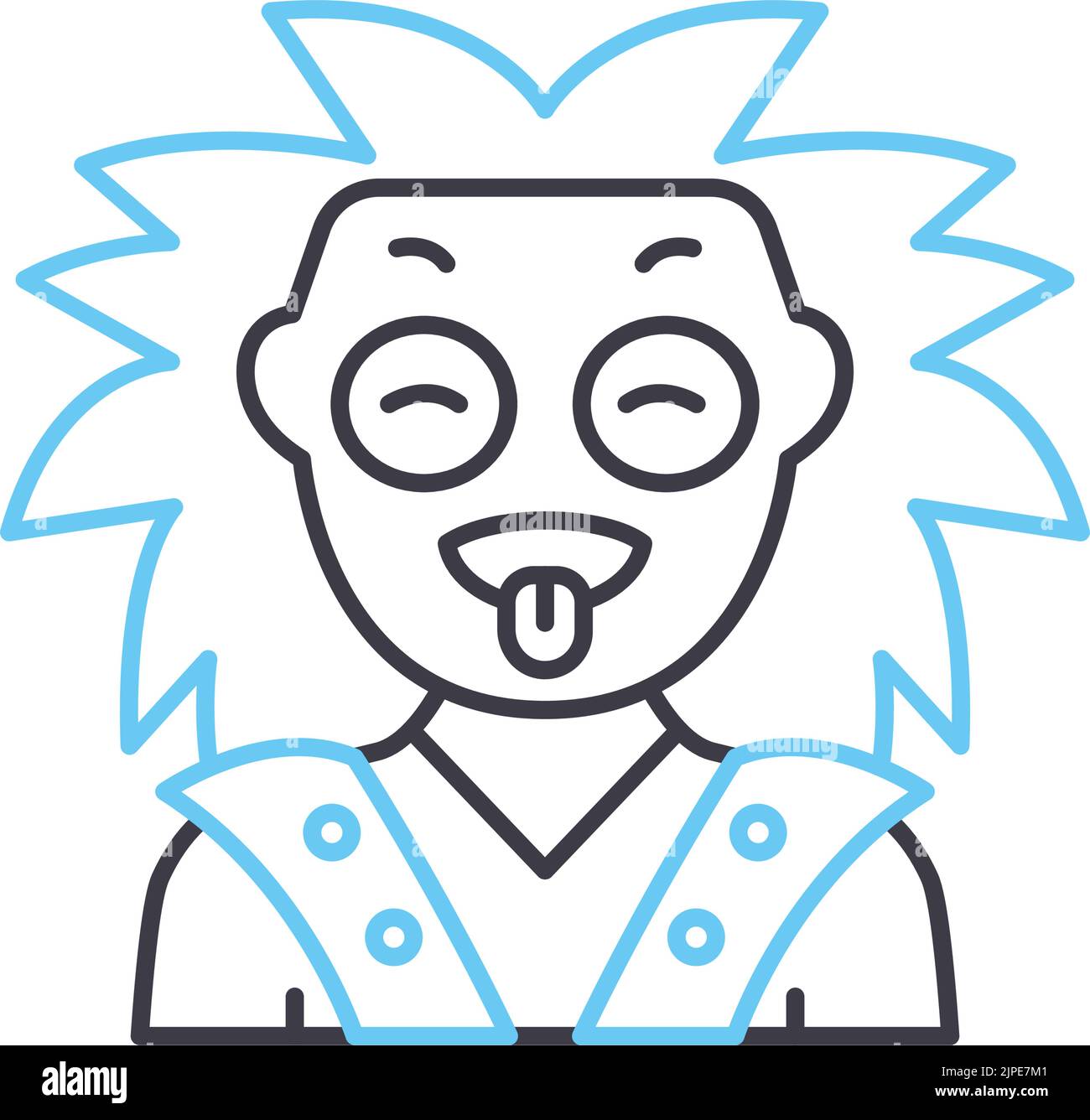 rock music line icon, outline symbol, vector illustration, concept sign ...