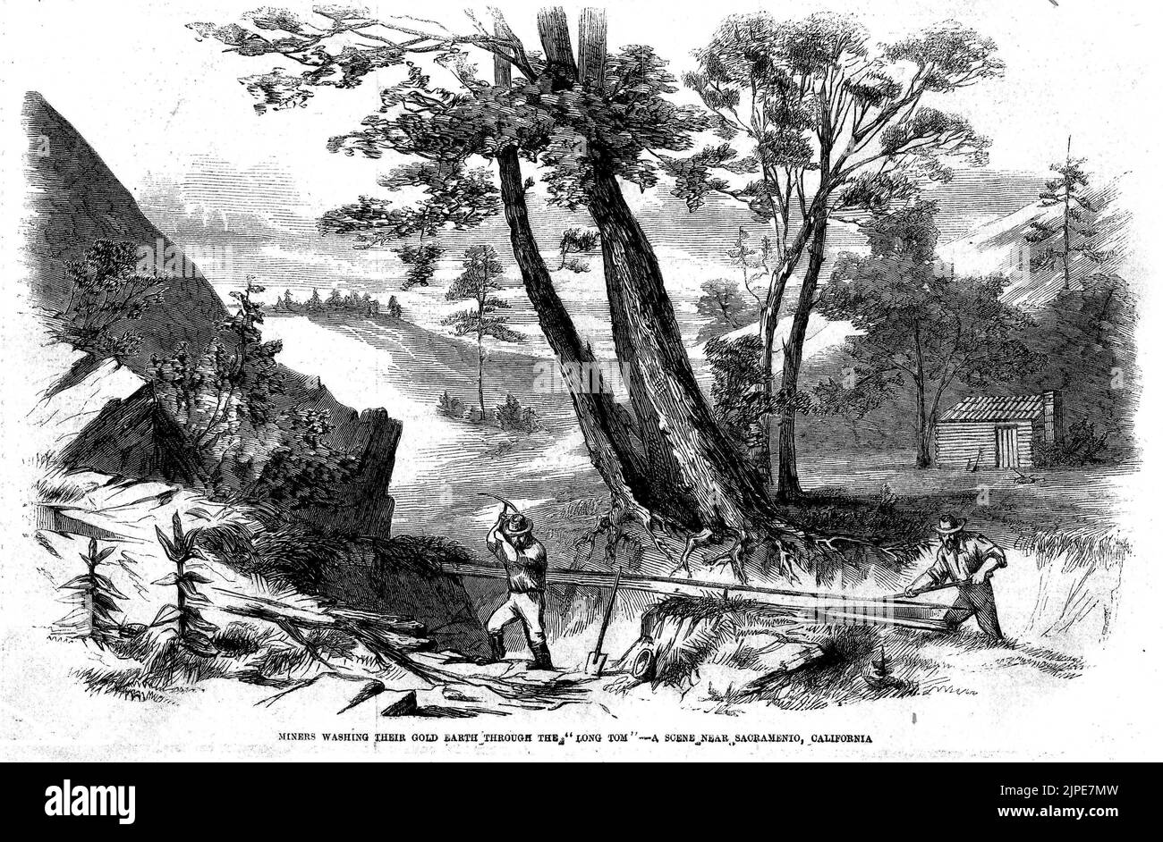 Gold mine 1800s Cut Out Stock Images & Pictures - Alamy