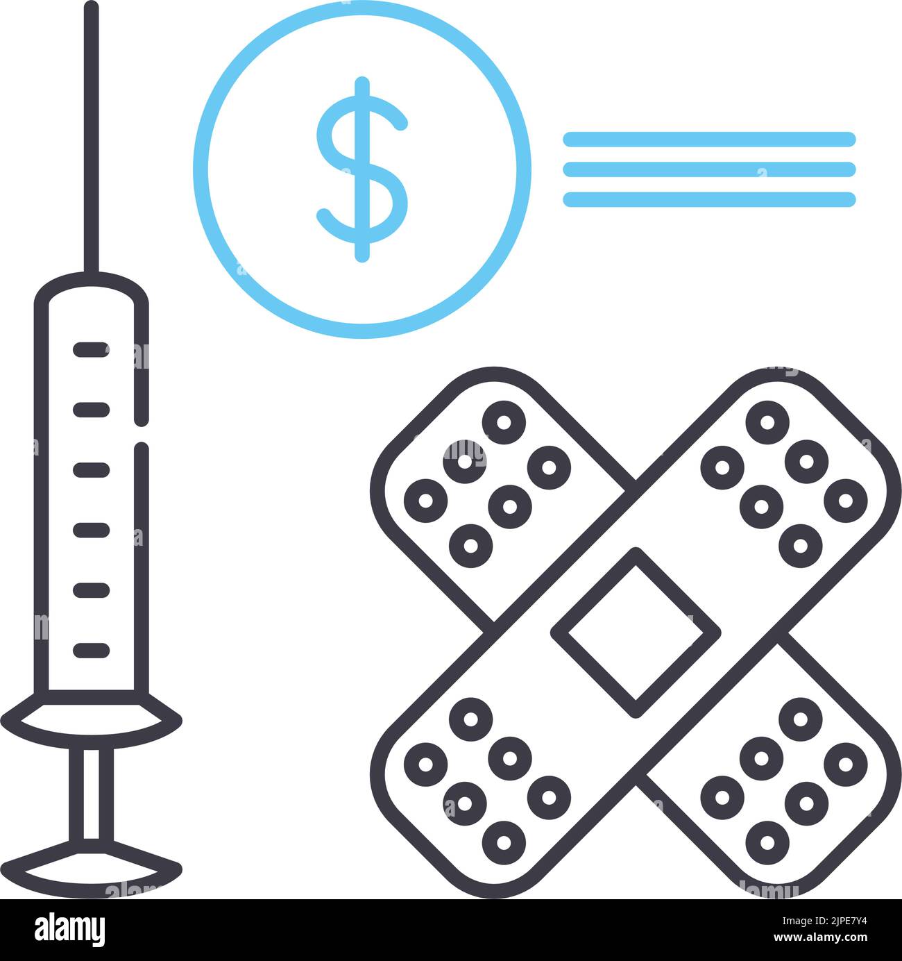 Cost effective icon line Cut Out Stock Images & Pictures - Alamy