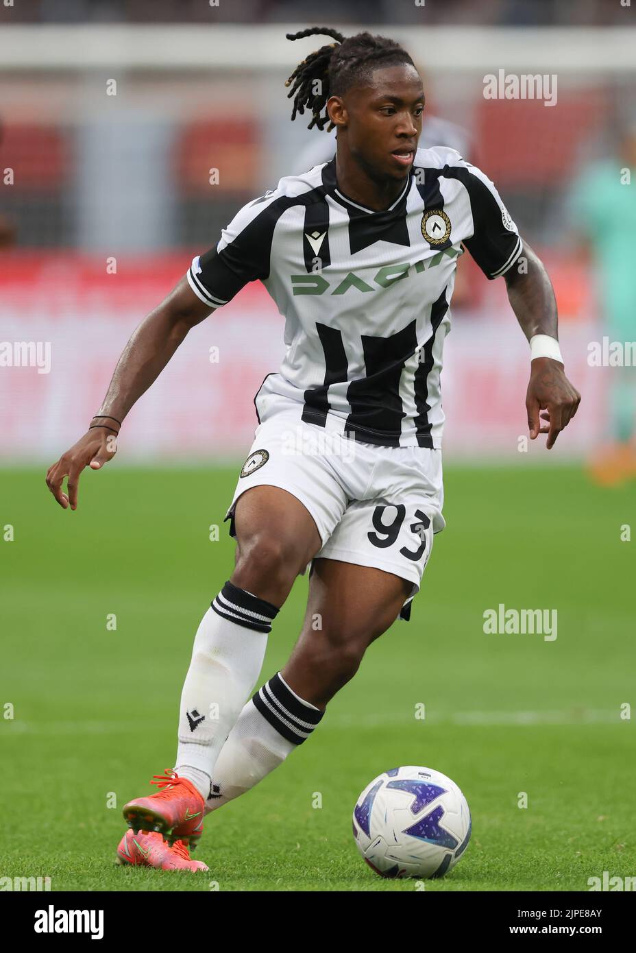 Milan, Italy, 13th August 2022. Brandon Soppy of Udinese Calcio during ...